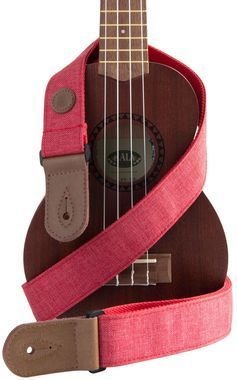 Kala Sonoma Coast Ukulele Strap - Russian River Red | Sweetwater
