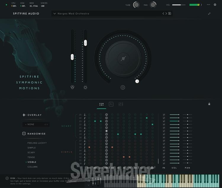 Spitfire Audio Spitfire Symphonic Motions String Instrument | Sweetwater