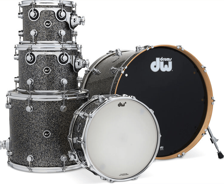 DW DWe 5-piece Shell Pack - Black Galaxy FinishPly | Sweetwater