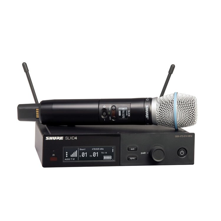 Shure SLXD24/B87A Digital Wireless Handheld Microphone System - G58 Band | Sweetwater