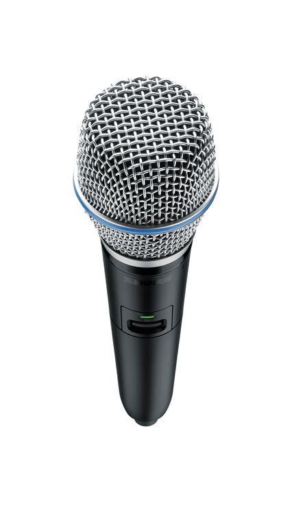 Shure GLXD2+/87A Digital Wireless Handheld Transmitter with BETA 87A Capsule | Sweetwater