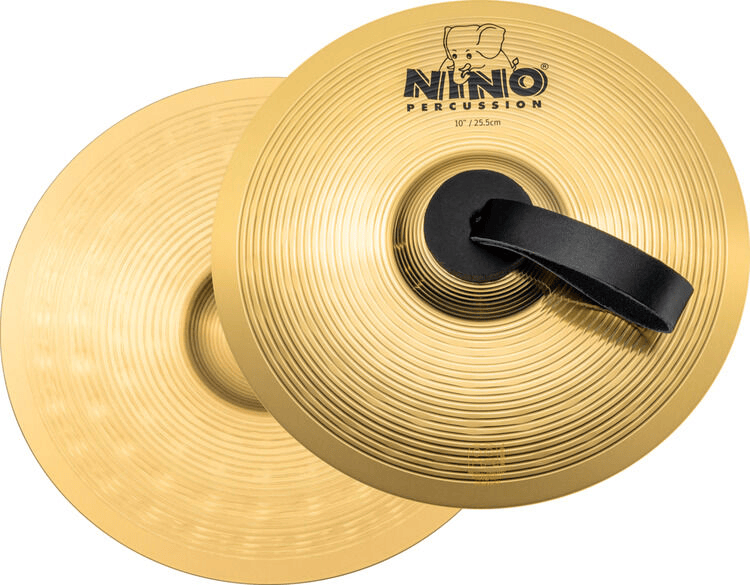 Nino 10-inch Cymbal Pair - Brass | Sweetwater