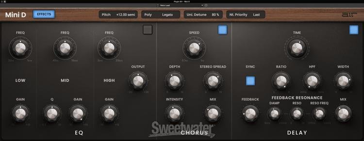 AIR Mini D Synthesizer Plug-in | Sweetwater