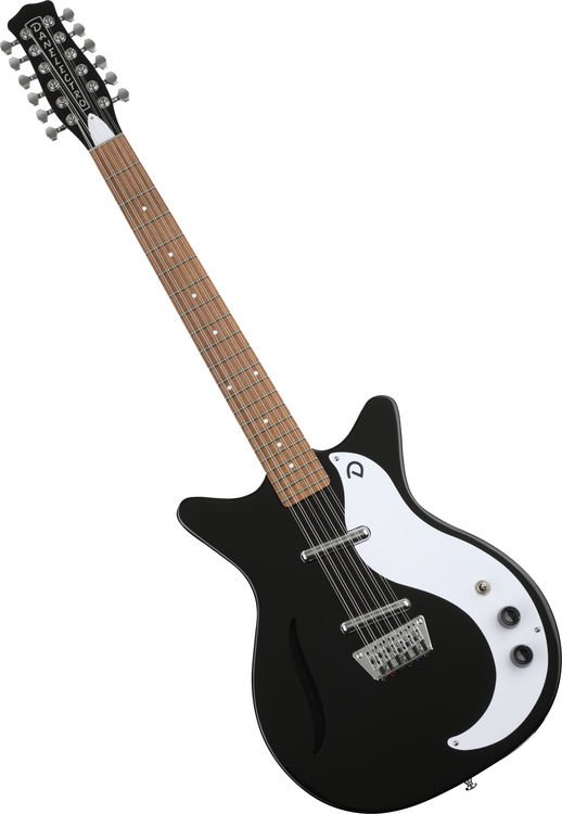 Danelectro Vintage 12 String Electric Guitar - Black | Sweetwater