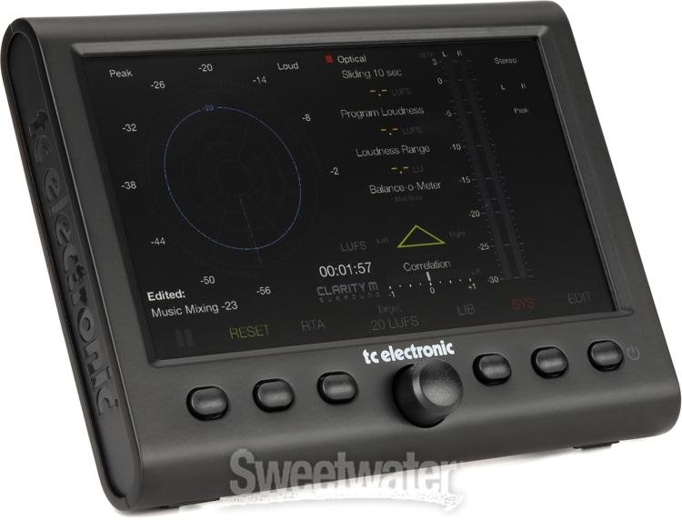 TC Electronic Clarity M Stereo and 5.1 Audio Loudness Meter | Sweetwater
