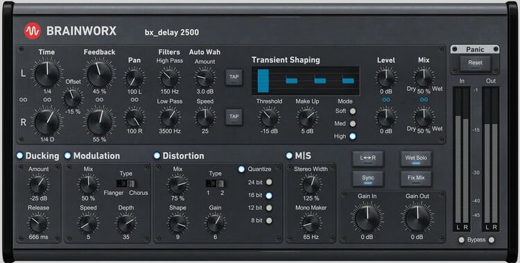 Brainworx bx_delay 2500 Plug-in | Sweetwater