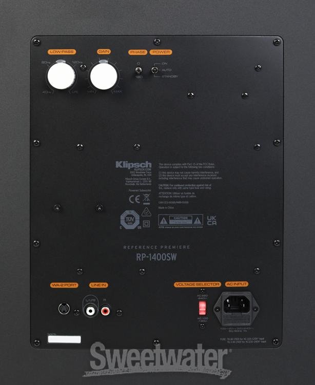 Klipsch RP-1400SW 14-inch High Excursion Subwoofer | Sweetwater