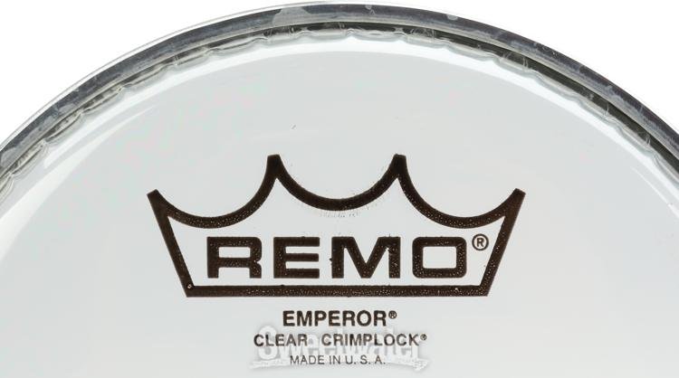Remo Emperor Clear Crimplock Tenor Drumhead - 6 inch | Sweetwater