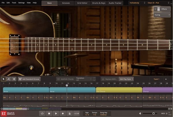 Toontrack Hollowbody EBX Sound Expansion for EZbass | Sweetwater