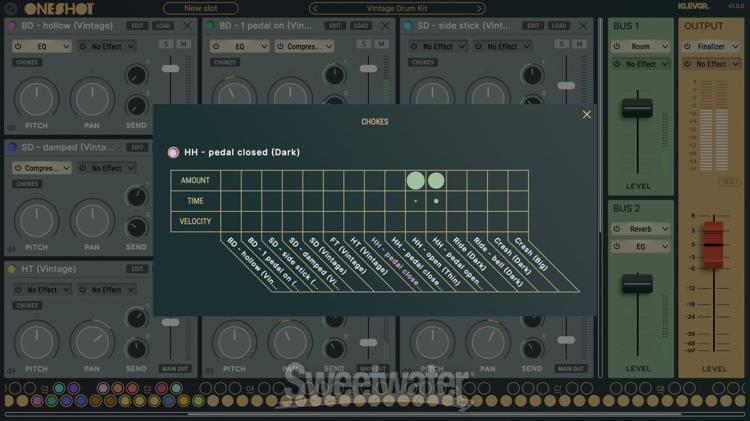 Klevgrand OneShot Drum Sampler and Workstation Plug-in | Sweetwater