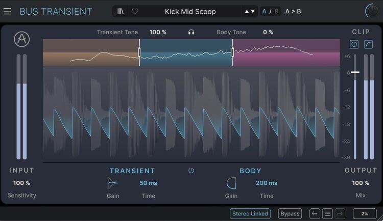 Arturia Bus Transient Shaper Plug-in | Sweetwater