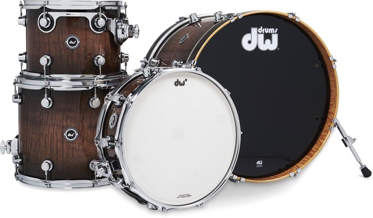 DW DWe 4-piece Shell Pack - Curly Maple Burst | Sweetwater