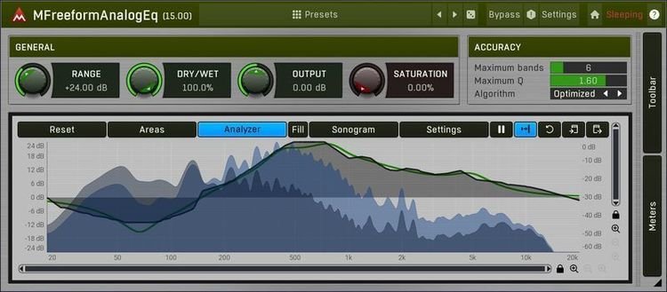 MeldaProduction MFreeformAnalogEq Equalizer Plug-in | Sweetwater