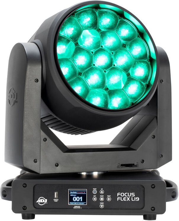 ADJ Focus Flex L19 760-watt LED Moving-Head Wash Fixture | Sweetwater