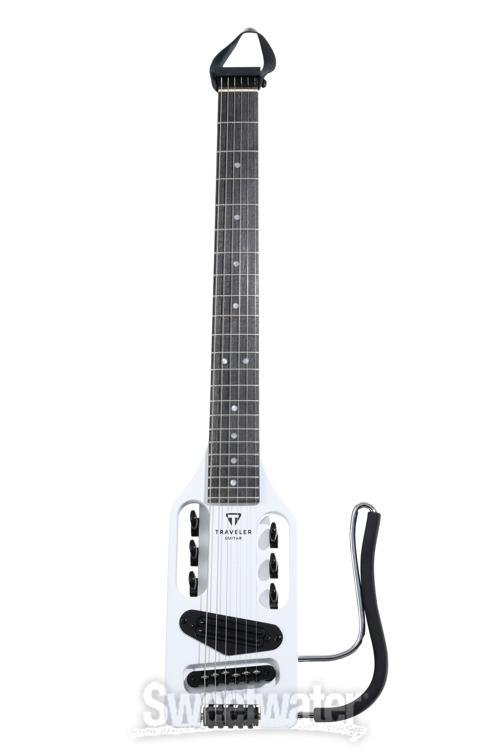 Traveler Guitar Ultra-Light Electric Travel-size Guitar - Satin White ...
