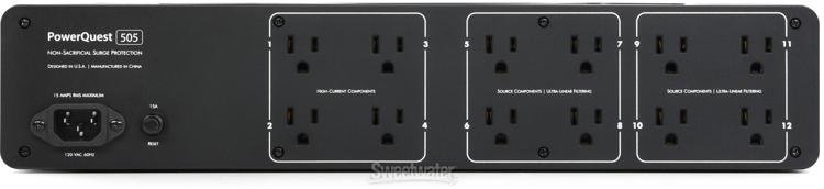 AudioQuest PowerQuest 505 12-outlet Power Conditioner | Sweetwater