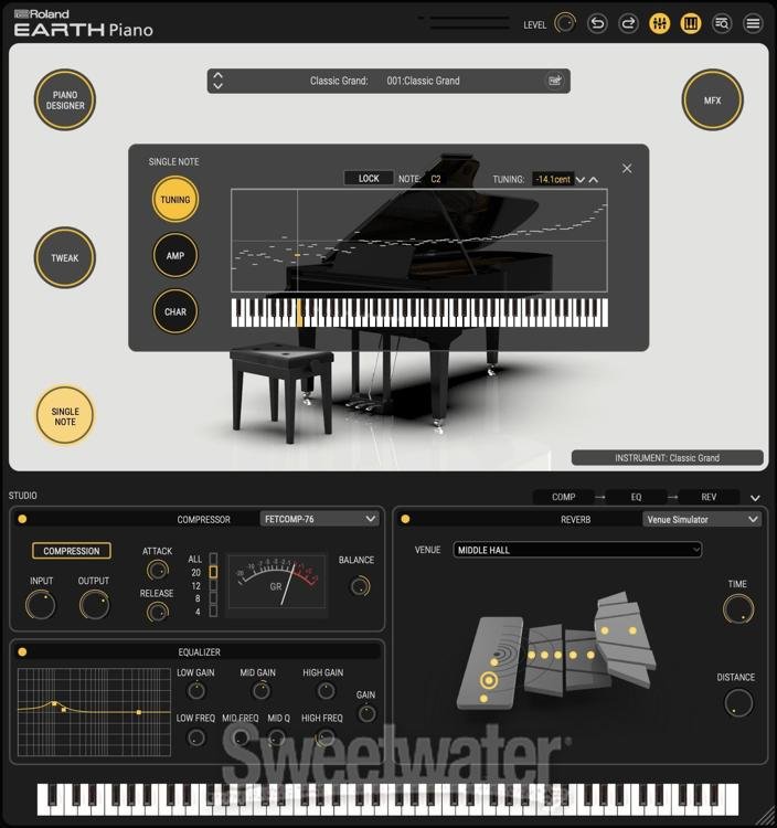 Roland Earth Piano Software Instrument | Sweetwater