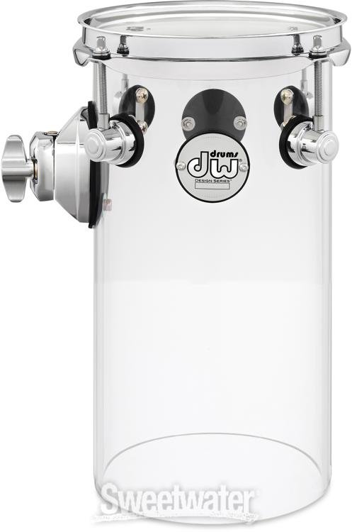 DW Design Series Rata Tom - 12 inches x 6 inches, Clear | Sweetwater