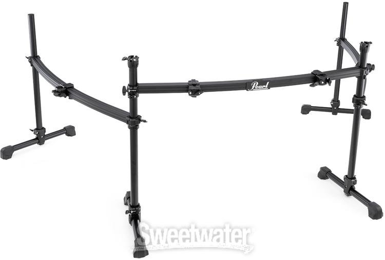 Pearl Icon 3-sided Drum Rack - Curved, Black | Sweetwater