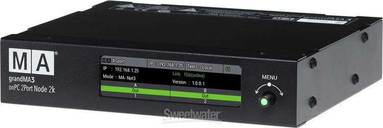 MA Lighting grandMA3 onPC 2Port Node 2k PoE | Sweetwater