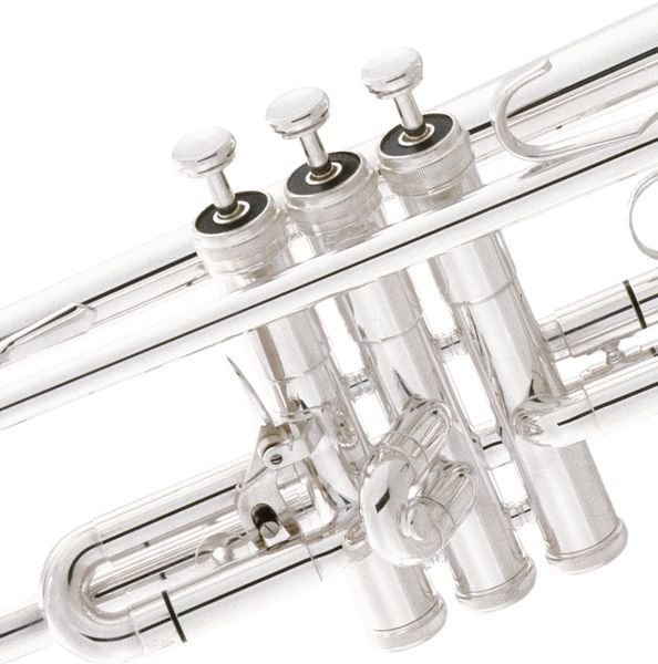 King 2055 Silver Flair Intermediate Bb Trumpet - Silver-Plated with 1st ...