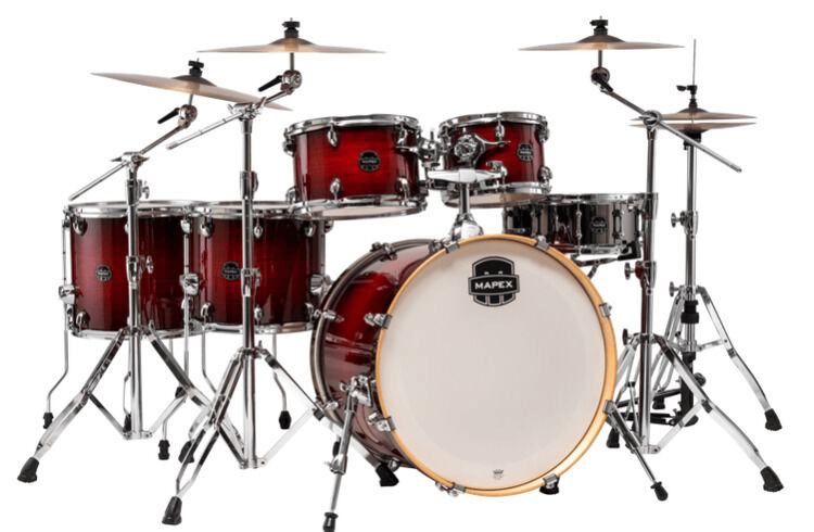 Mapex Armory Studioease Fast Toms 6-piece Shell Pack - Red Onyx Burst ...