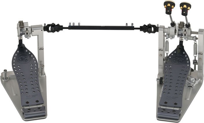 DW DWCPMCD2XF MCD Machined Chain Drive Double Bass Drum Pedal with Extended Footboard - Polished ...