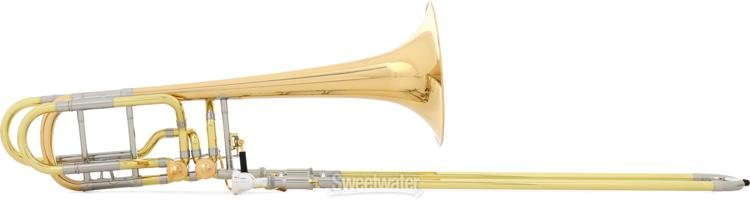 XO 1240RL Professional Bass Trombone with Rose Brass Bell - Clear ...