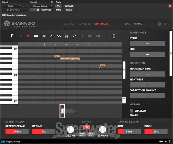 Brainworx bx_crispytuner Plug-in | Sweetwater