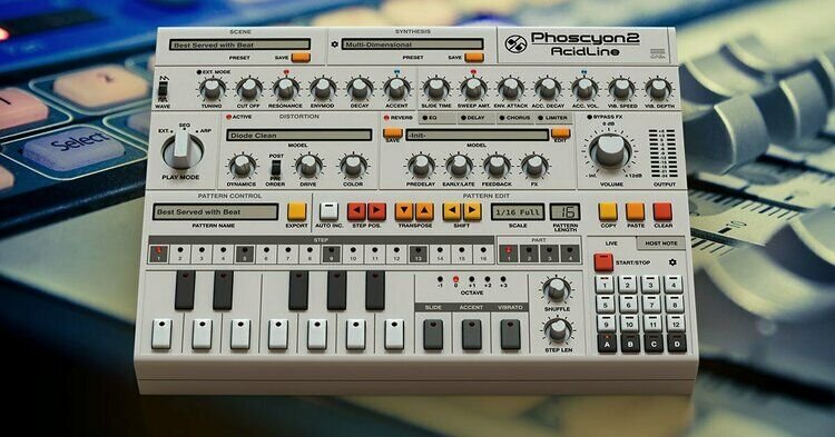 D16 Group Phoscyon 2 Bass Line Synthesizer Plug-in Instrument | Sweetwater
