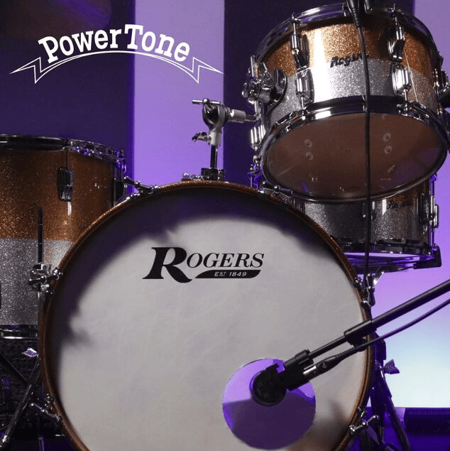 Rogers Drums PowerTone 3-piece Shell Pack - Gold/Silver Two-tone ...