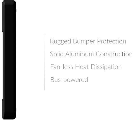 Glyph Atom SSD 1TB USB-C Portable Solid State Drive, Silver | Sweetwater