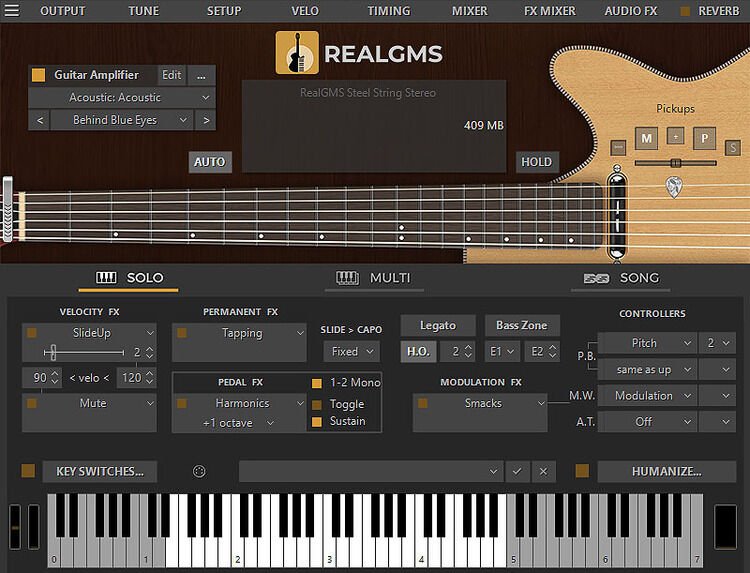 MusicLab RealGMS Guitar Software Instrument | Sweetwater