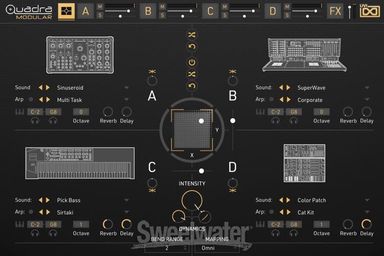 UVI Quadra Modular Multi-instrument and Sequence Designer Software | Sweetwater