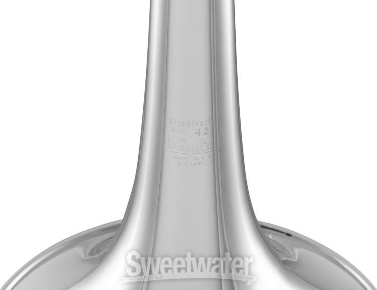 Bach 42BO Stradivarius Professional Trombone - Silver Plated | Sweetwater