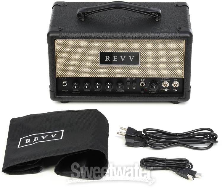 Revv D20 20-/4-watt Tube Head - Black Tolex | Sweetwater
