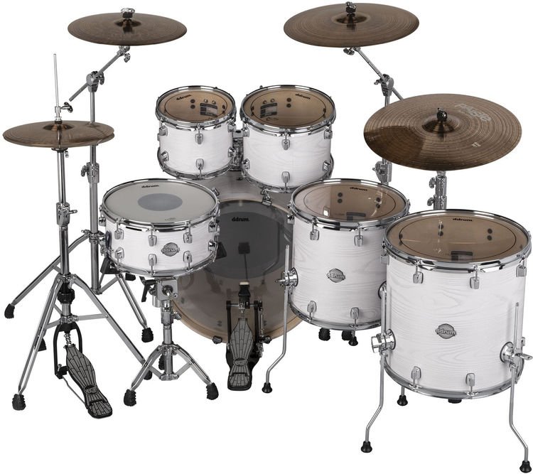 ddrum Dominion Birch 6-piece Shell Pack - Paper White Birch | Sweetwater