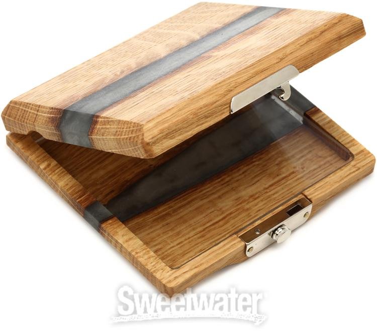 Reediano Tenor Saxophone and Bass Clarinet Reed Case - Oak with Gray ...