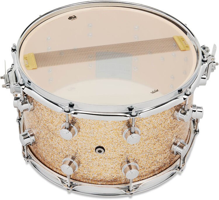 DW Performance Series Maple Snare Drum - 8 inch x 14 inch, Bermuda Sparkle FinishPly | Sweetwater