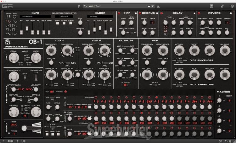 GForce Oberheim OB-1 Virtual Analog Synthesizer Plug-in | Sweetwater