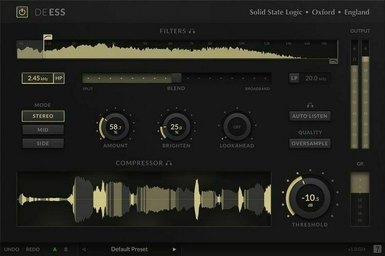 Solid State Logic DeEss De-esser Plug-in | Sweetwater