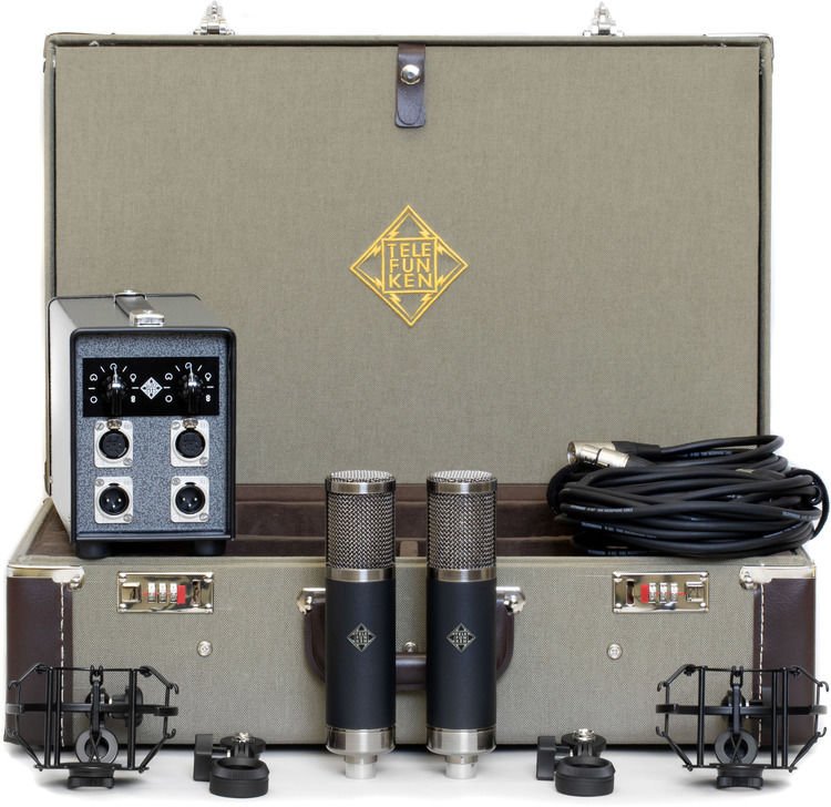Telefunken TF47 Large-diaphragm Tube Condenser Microphone - Stereo Set ...