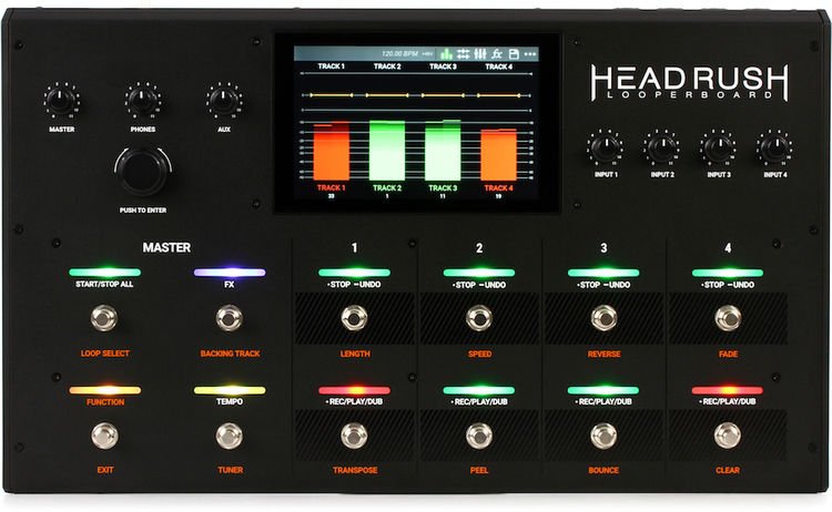 Headrush Looperboard Advanced Performance Looper with 7" Touchscreen ...