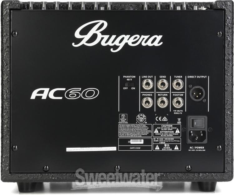 Bugera AC60 60-watt 1 x 8-inch Acoustic Guitar Amplifier | Sweetwater