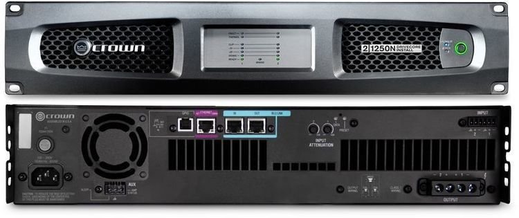 Crown DCi 2|1250N 1,250-watt 2-channel Networked 70V Power Amplifier ...