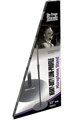 On-Stage MS9212 12-inch Round-base Mic Stand | Sweetwater