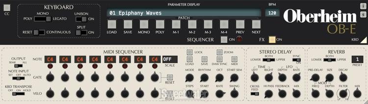 GForce Oberheim OB-E V2 Virtual Analog Synthesizer Plug-in | Sweetwater