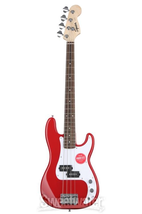 Squier Mini Precision Bass Electric Bass - Dakota Red with Laurel ...