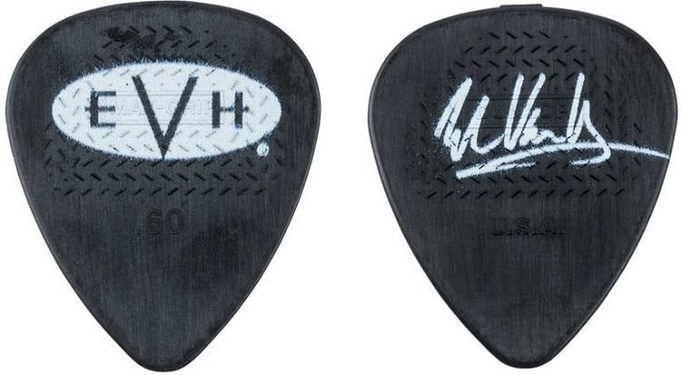 EVH Eddie Van Halen Signature Guitar Picks - Black .60mm 6-pack ...