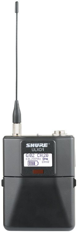 Shure ULXD1 Wireless Bodypack Transmitter - V50 Band | Sweetwater